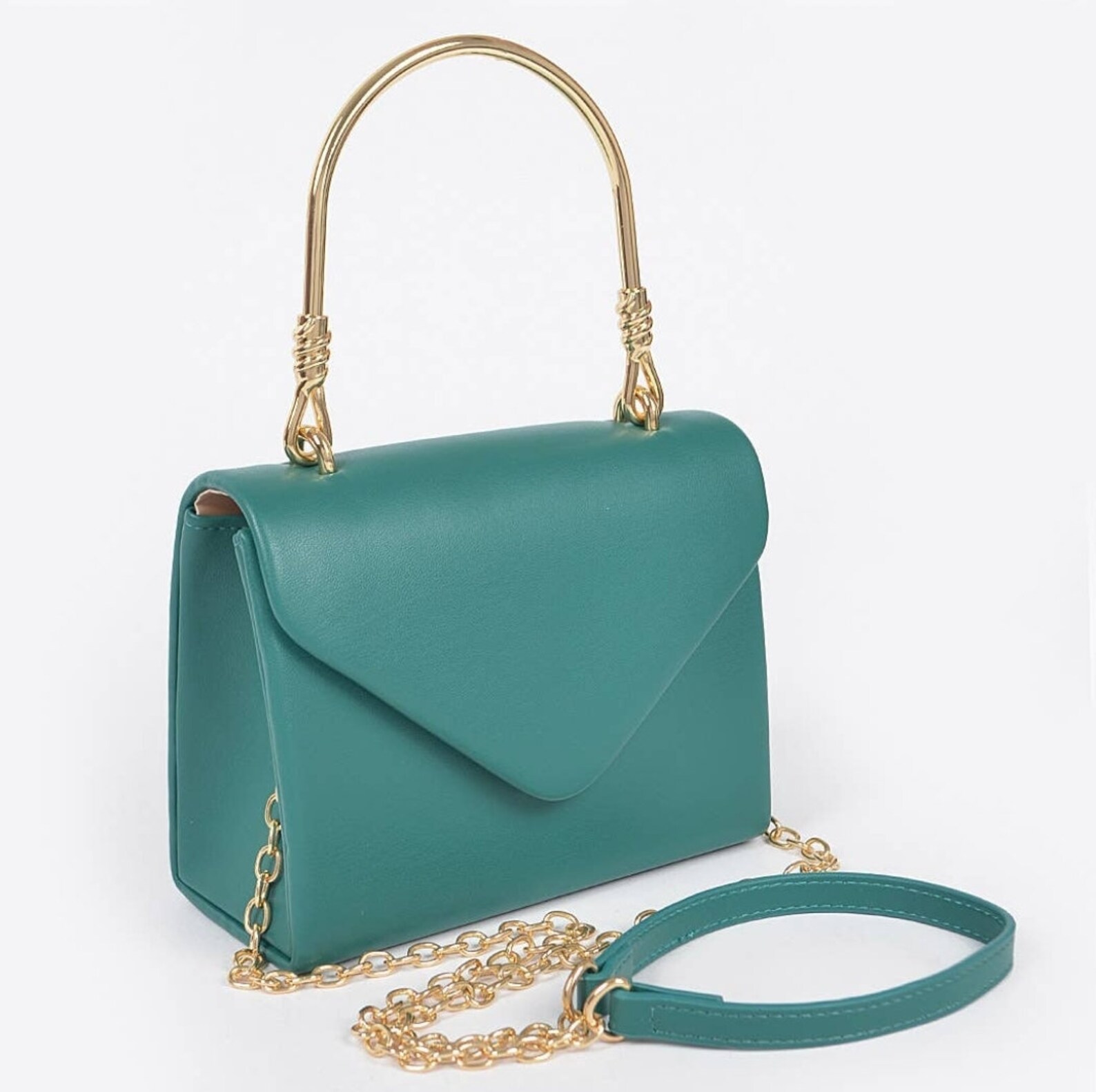 Vegan Metal Handle Bag (8 Colors) - Etsy