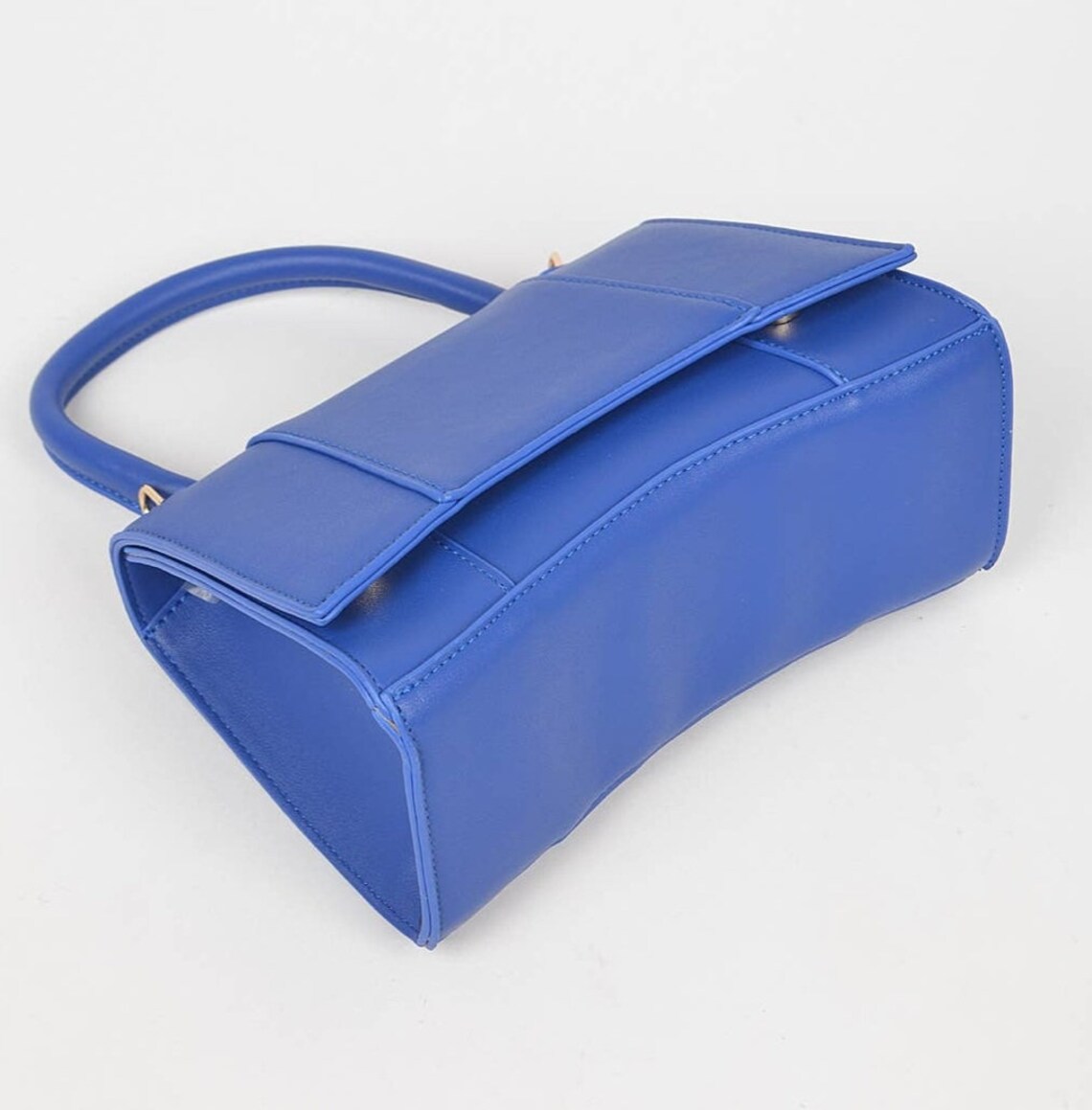 Faux Leather Top Handle Bag 6 Colors - Etsy