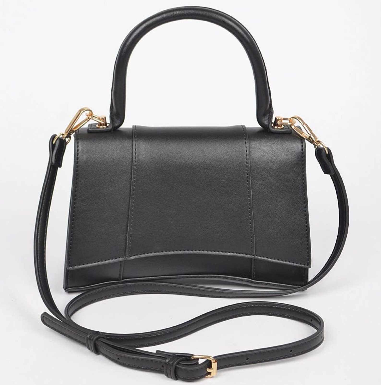 Faux Leather Top Handle Bag (6 Colors) - Etsy