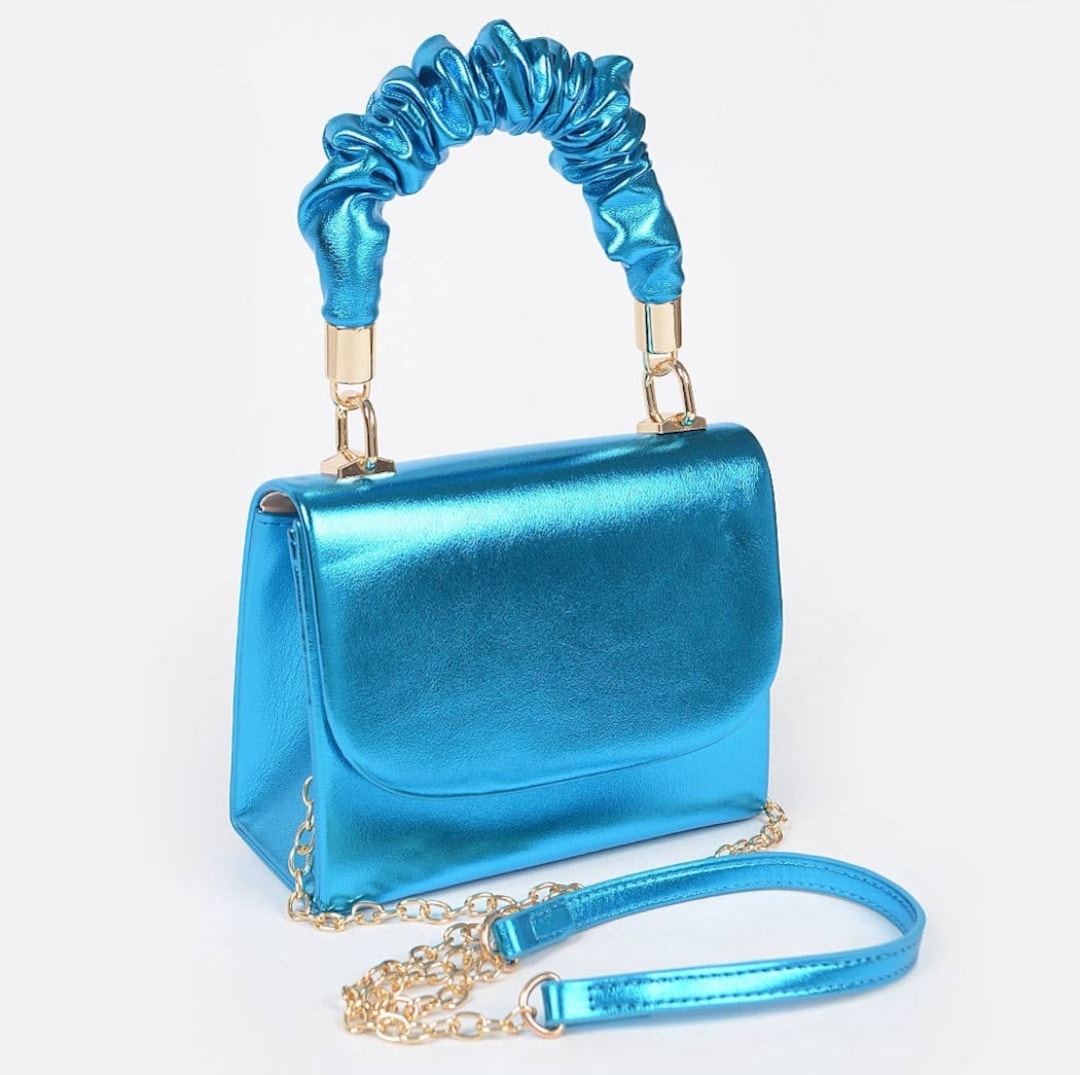 Metallic Top Handle Clutch (8 Colors) - Etsy