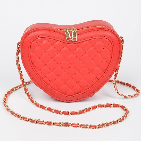 Heart Shaped Crossbody Bag - Etsy