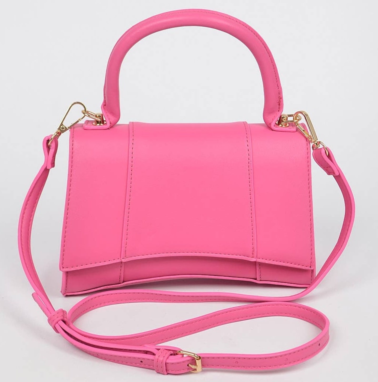 Faux Leather Top Handle Bag (6 Colors) - Etsy