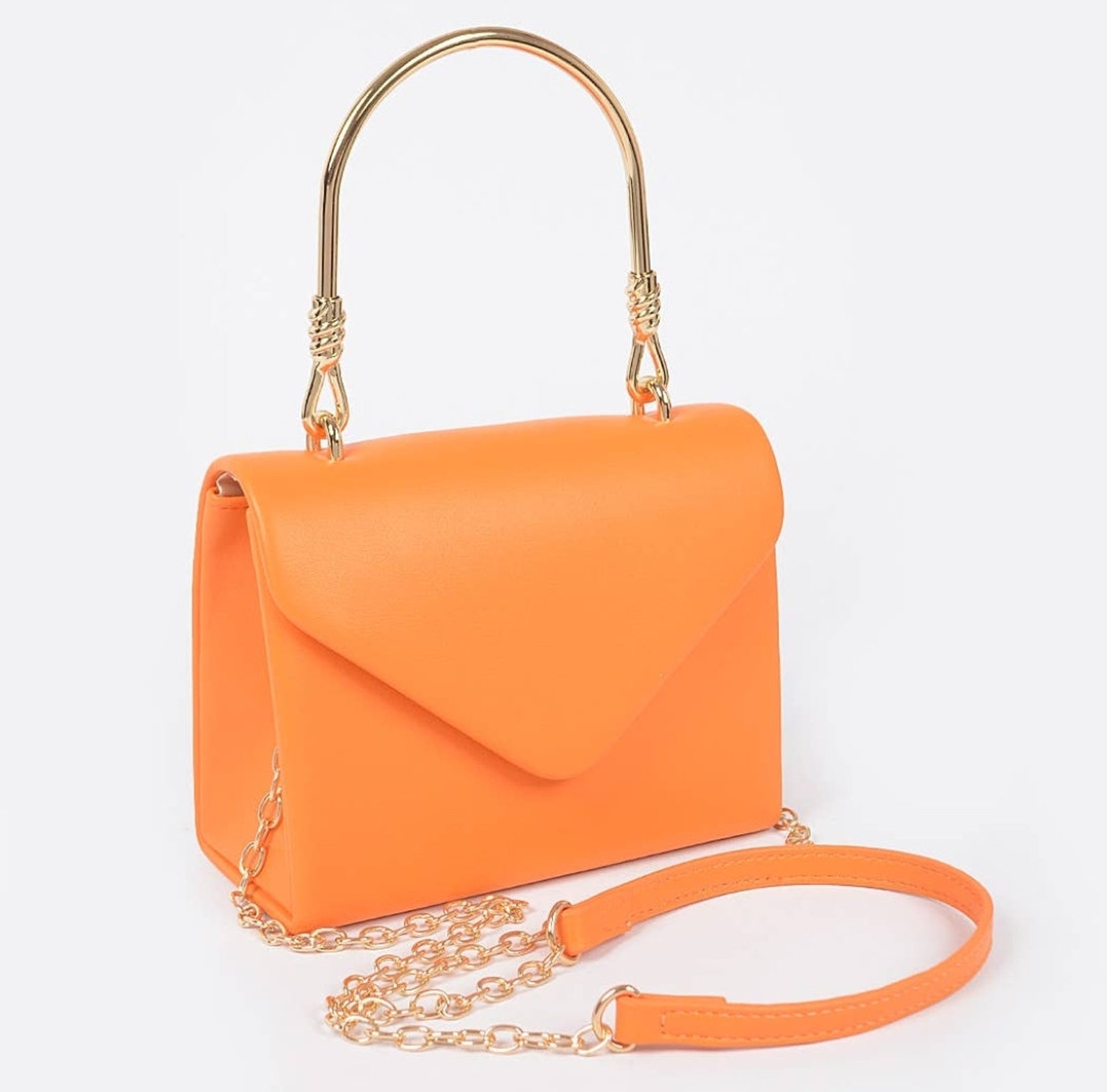 Vegan Metal Handle Bag (8 Colors) - Etsy