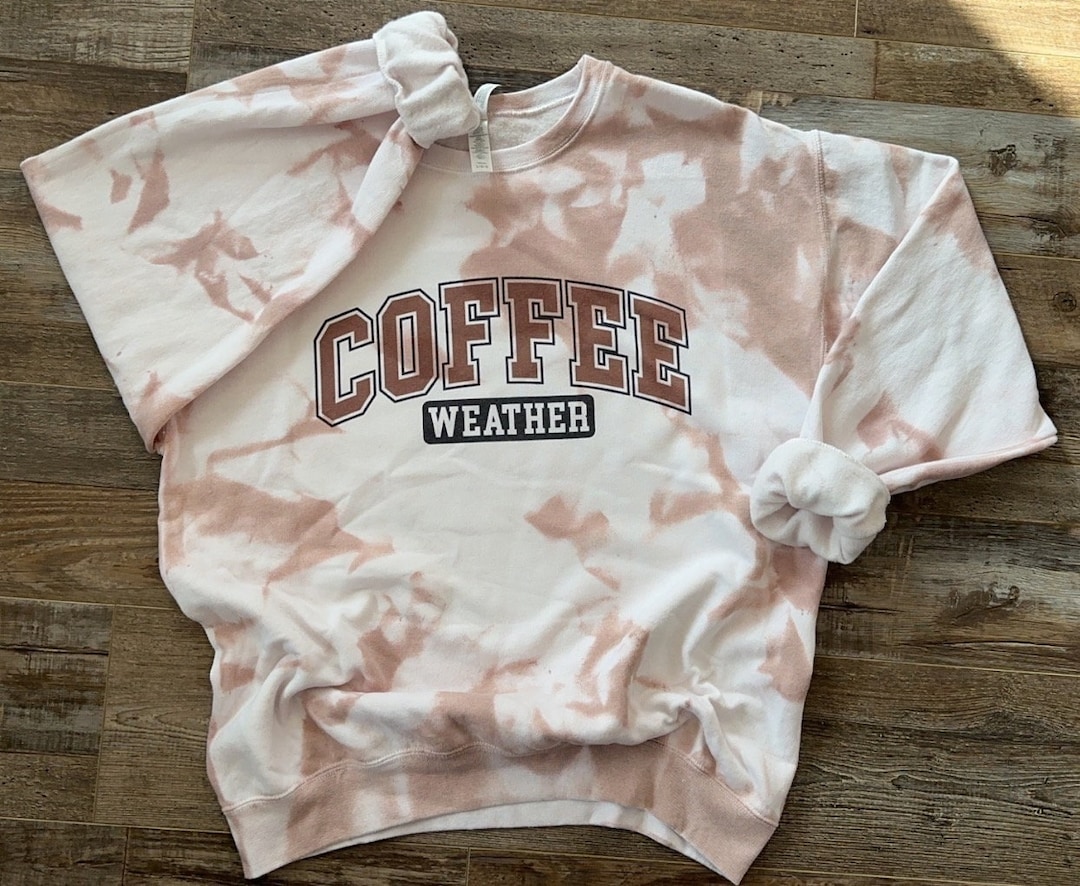 Coffee Weather Sweatshirt Hand Dyed - Etsy