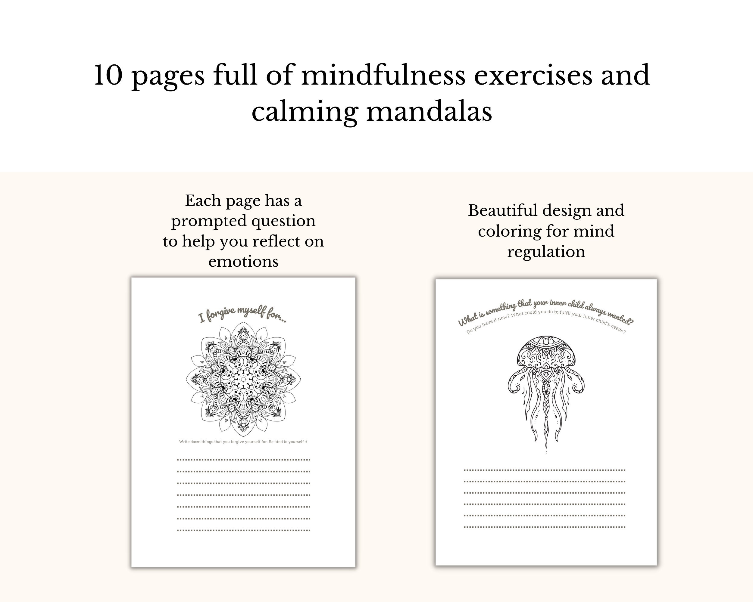 Mindfulness JOURNAL Meditation and RELAXING Self-reflection - Etsy