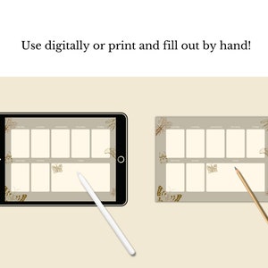 Weekly Planner Printable, Butterfly Planner, Planner Sheets, Monday or ...