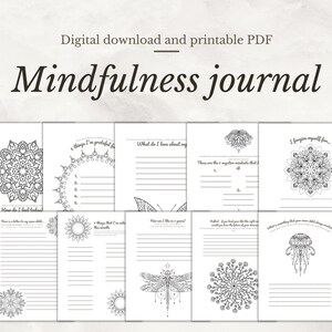 Mindfulness JOURNAL, Meditation and RELAXING, Self-reflection, Digital ...