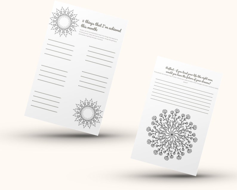 Mindfulness JOURNAL, Meditation and RELAXING, Self-reflection, Digital ...