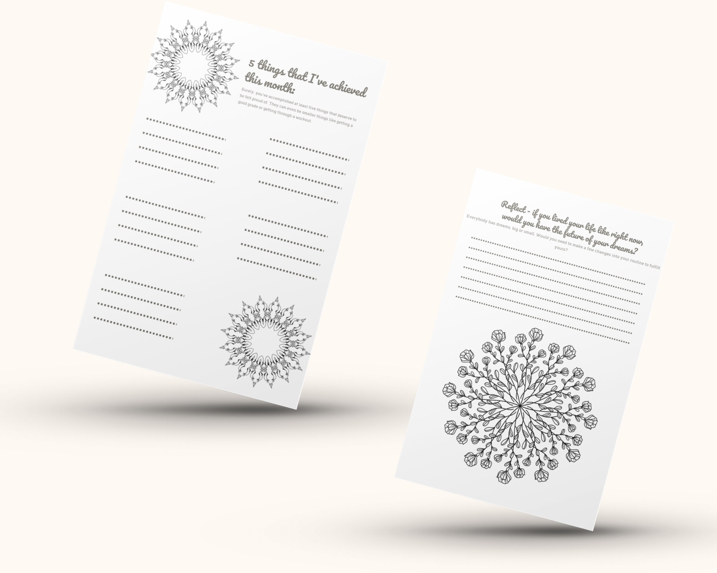 Mindfulness JOURNAL Meditation and RELAXING Self-reflection - Etsy