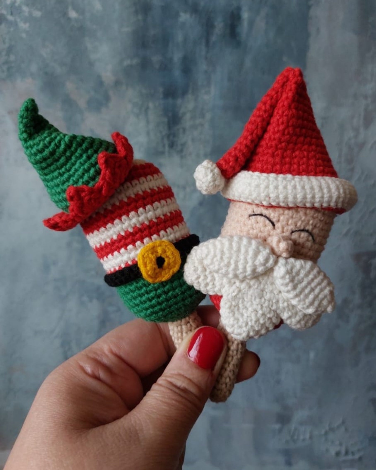 Crochet Santa & Elf Ice Cream Pattern: Amigurumi Christmas DIY (PDF ...