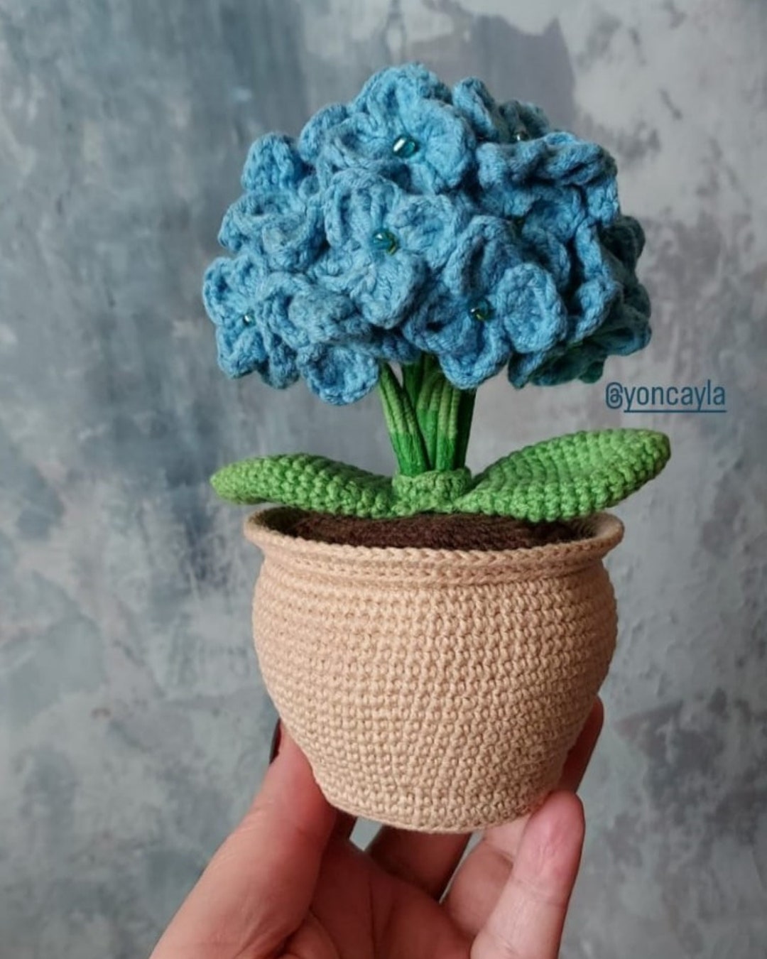 Crochet Hydrangea Flower & Pot Amigurumi Pattern (PDF) - Etsy