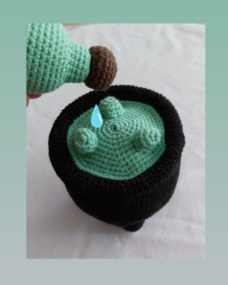 Crochet Halloween Cauldron Pattern: Amigurumi Witch Decor (PDF Pattern ...