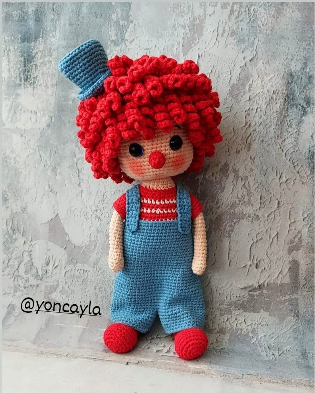 Crochet Clown Pattern, Amigurumi Clown Pattern, Crochet Clown English ...