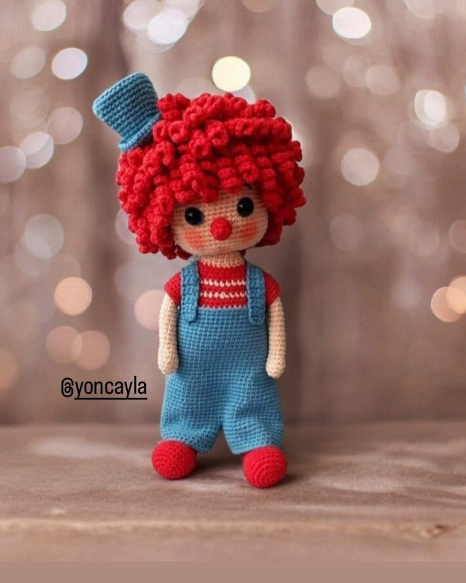 Modèle de clown au crochet, modèle de clown amigurumi, modèle pdf ...