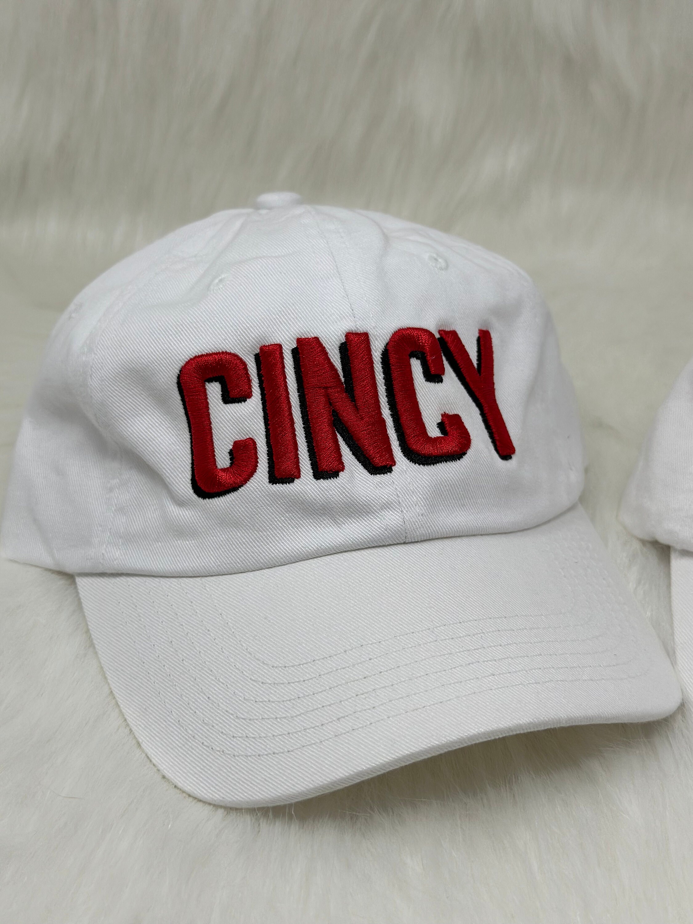 Cincy Embroidered 3D Puff Hat - Cincinnati Hat, Cincinnati Baseball Hat ...