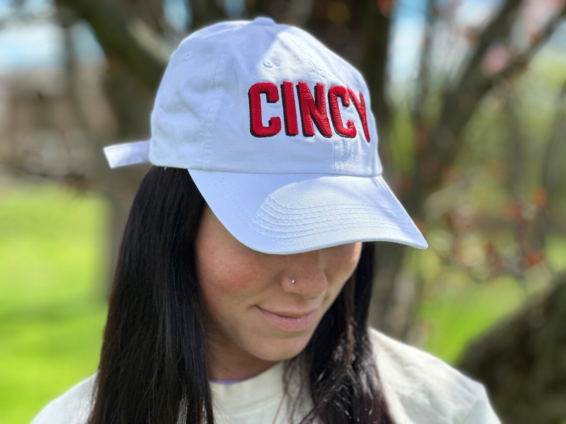 Cincy Embroidered 3D Puff Hat - Cincinnati Hat, Cincinnati Baseball Hat ...