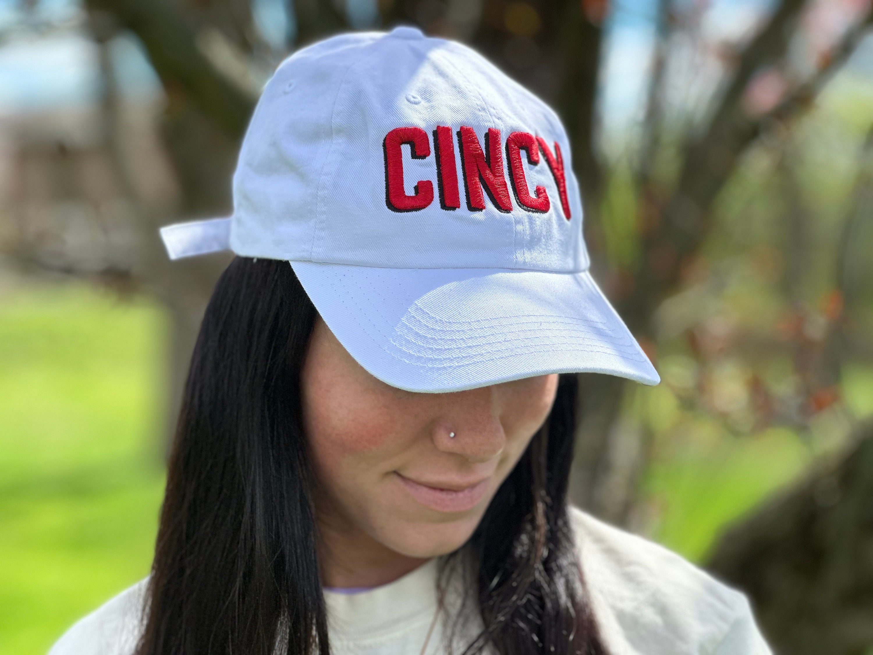 Cincy Embroidered 3D Puff Hat - Cincinnati Hat, Cincinnati Baseball Hat ...