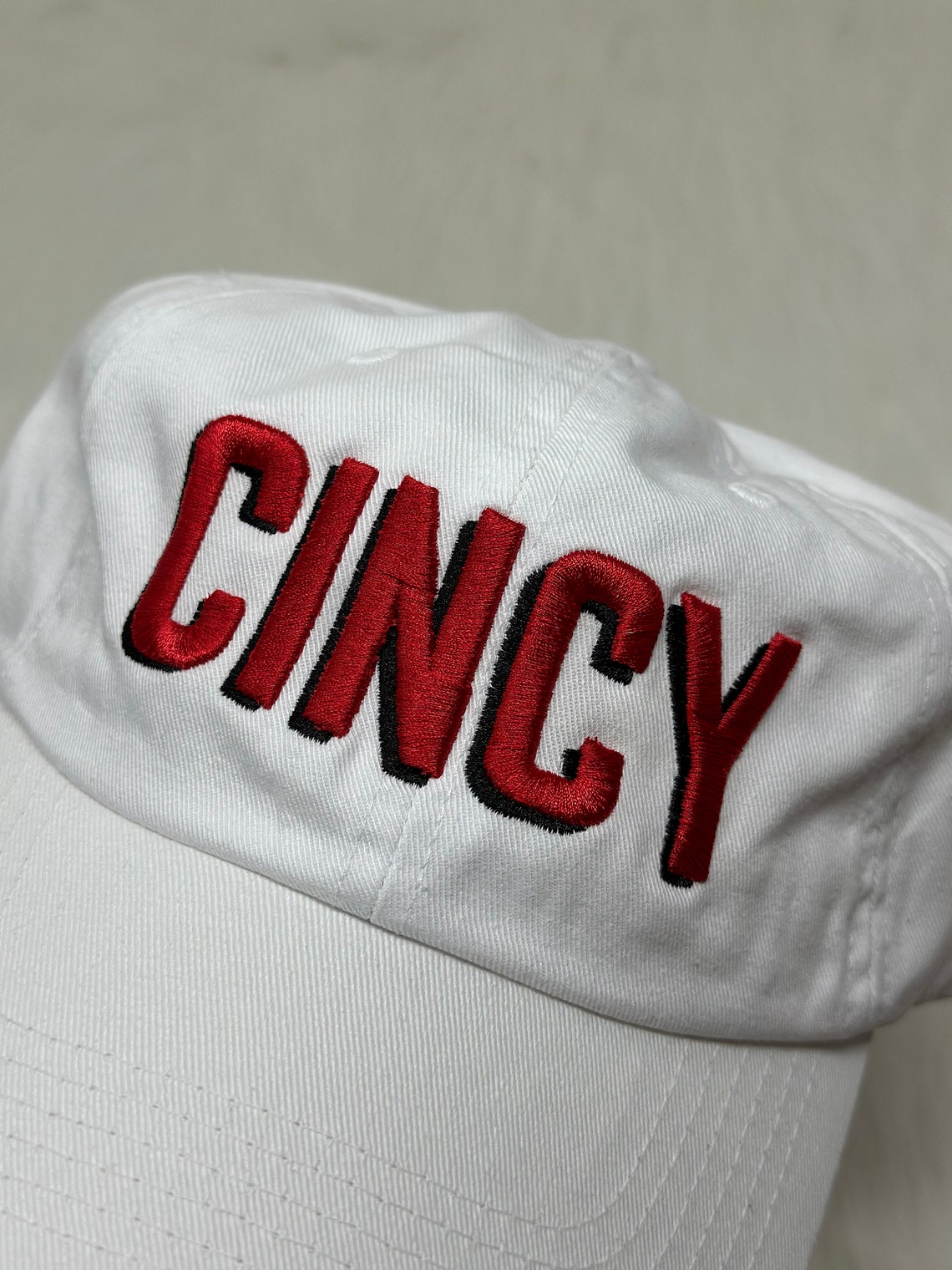 Cincy Embroidered 3D Puff Hat - Cincinnati Hat, Cincinnati Baseball Hat ...