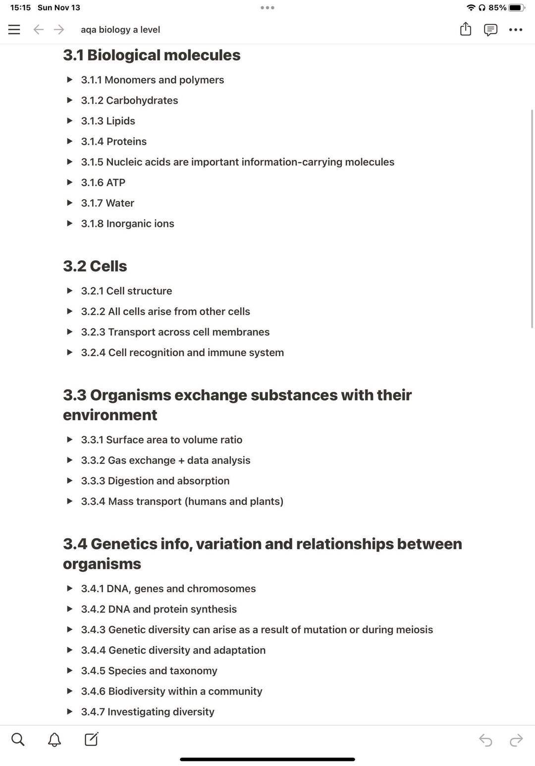 A* AQA A Level Biology Notion Page - Etsy