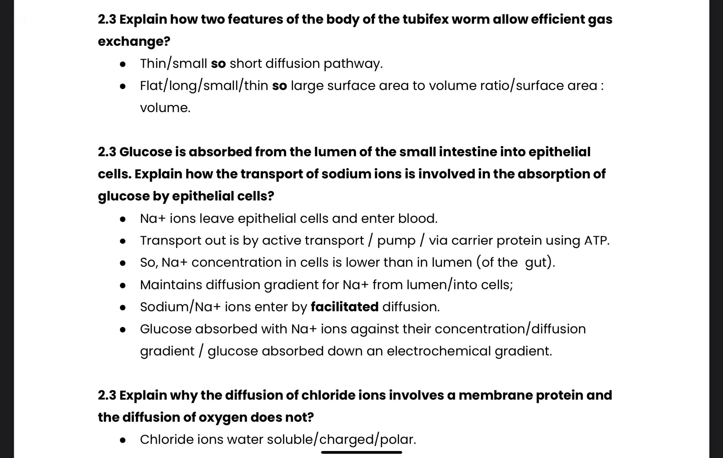 A* AQA A Level Biology Mark Scheme Notes Topics 1-8 - Etsy