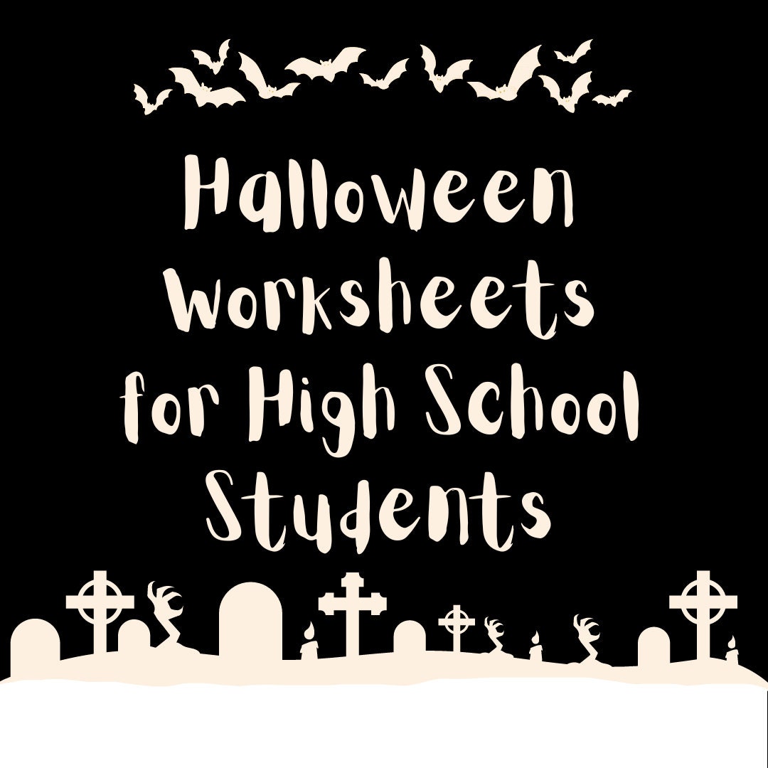 Halloween Activities And Worksheets For High School Students Etsy Halloween Activities And Worksheets For High School Students Etsy