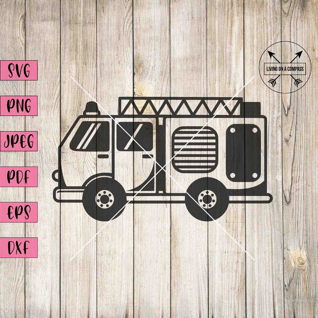 Firetruck Svg, Firetruck Clipart, Firetruck Png, Firetruck Vector ...