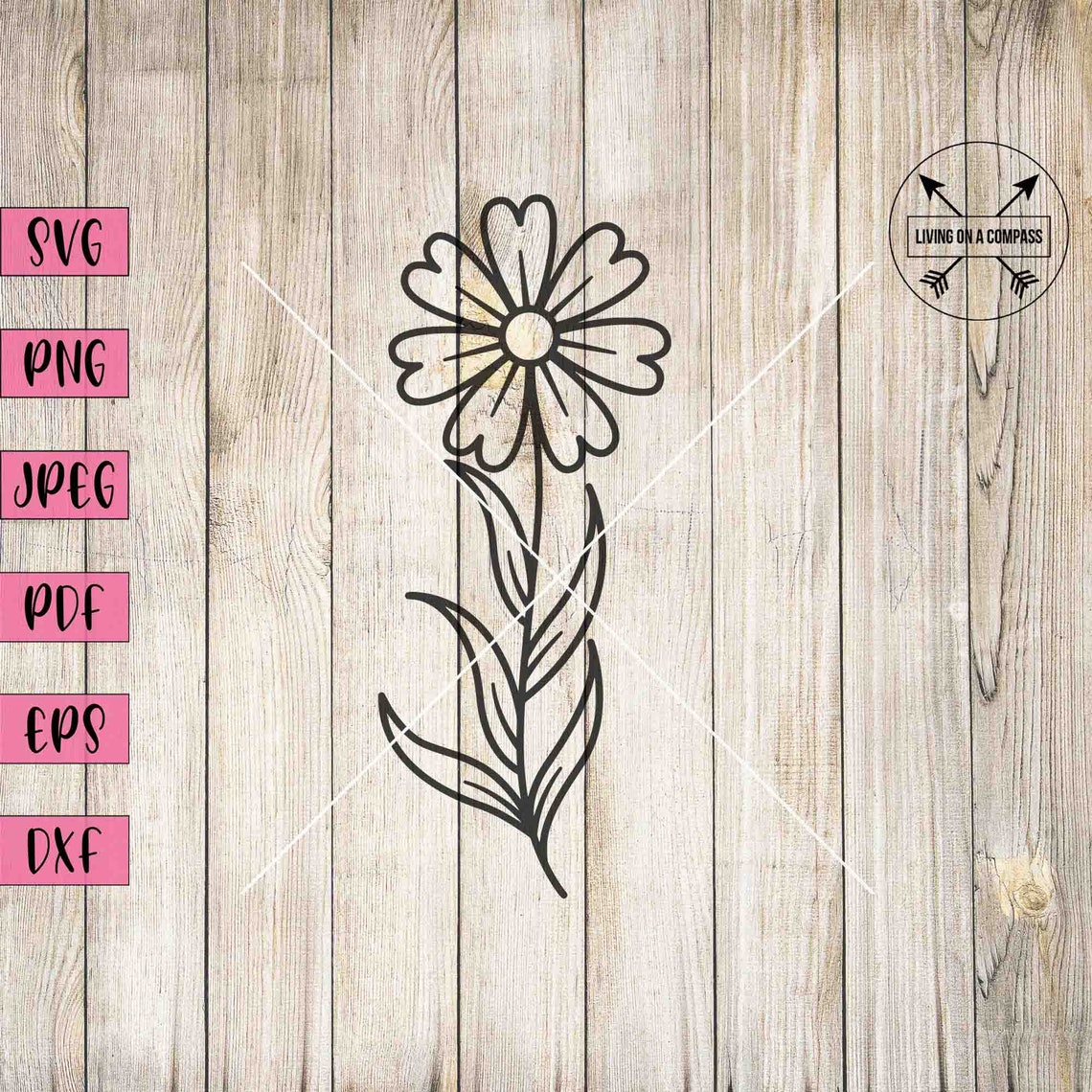 Daisy Svg, Daisy Png, Daisy Clipart, Daisy Clip Art, Daisy Print, Daisy ...