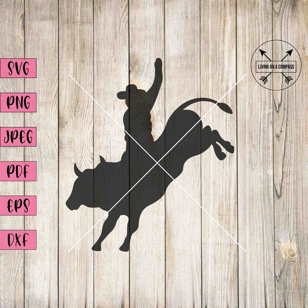 Rodeo Svg, First Rodeo Svg, Rodeo Png, Bull Svg, Bull Clipart, Bull ...