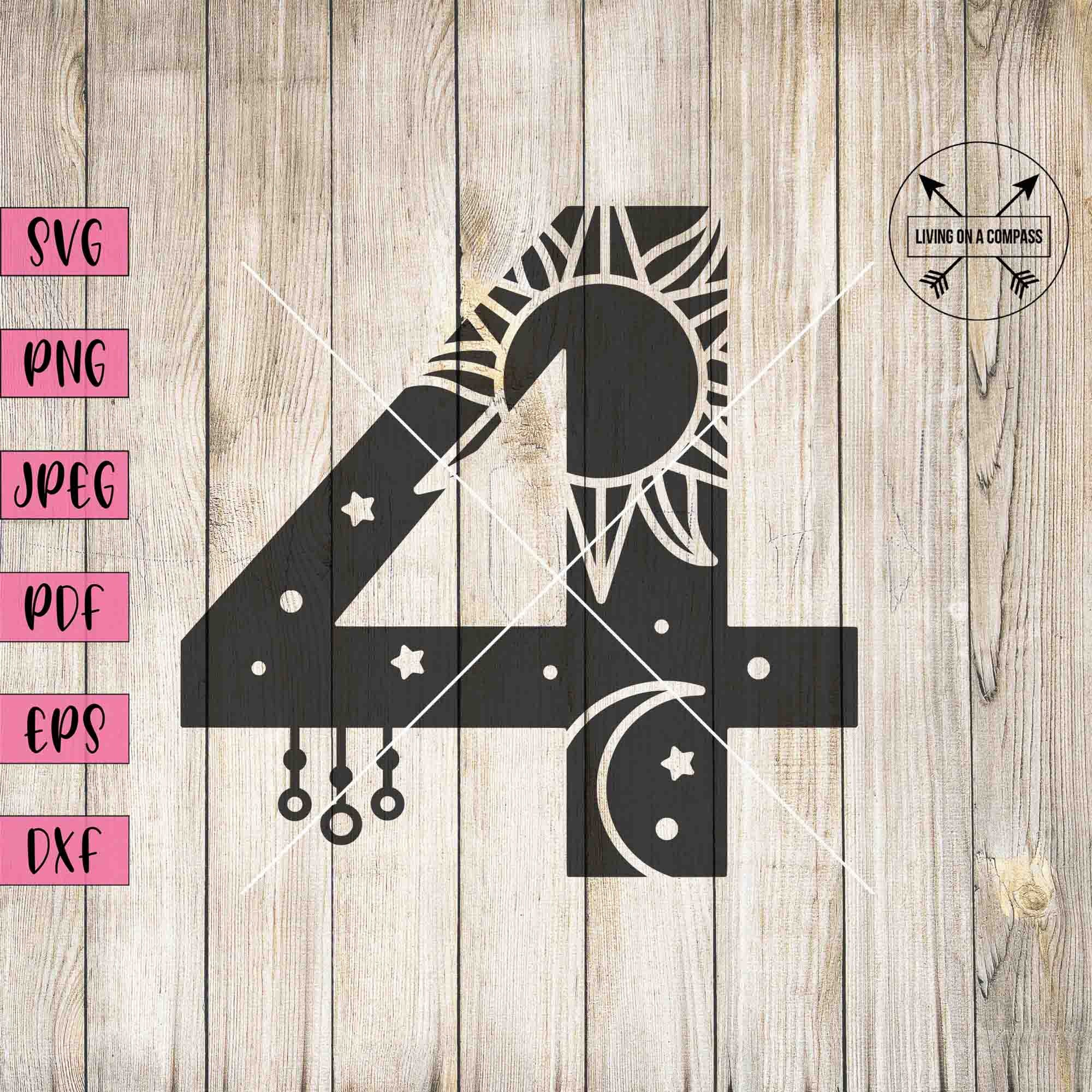 Number 4 Svg Four Clipart Baby Number Png Printable Table - Etsy Australia