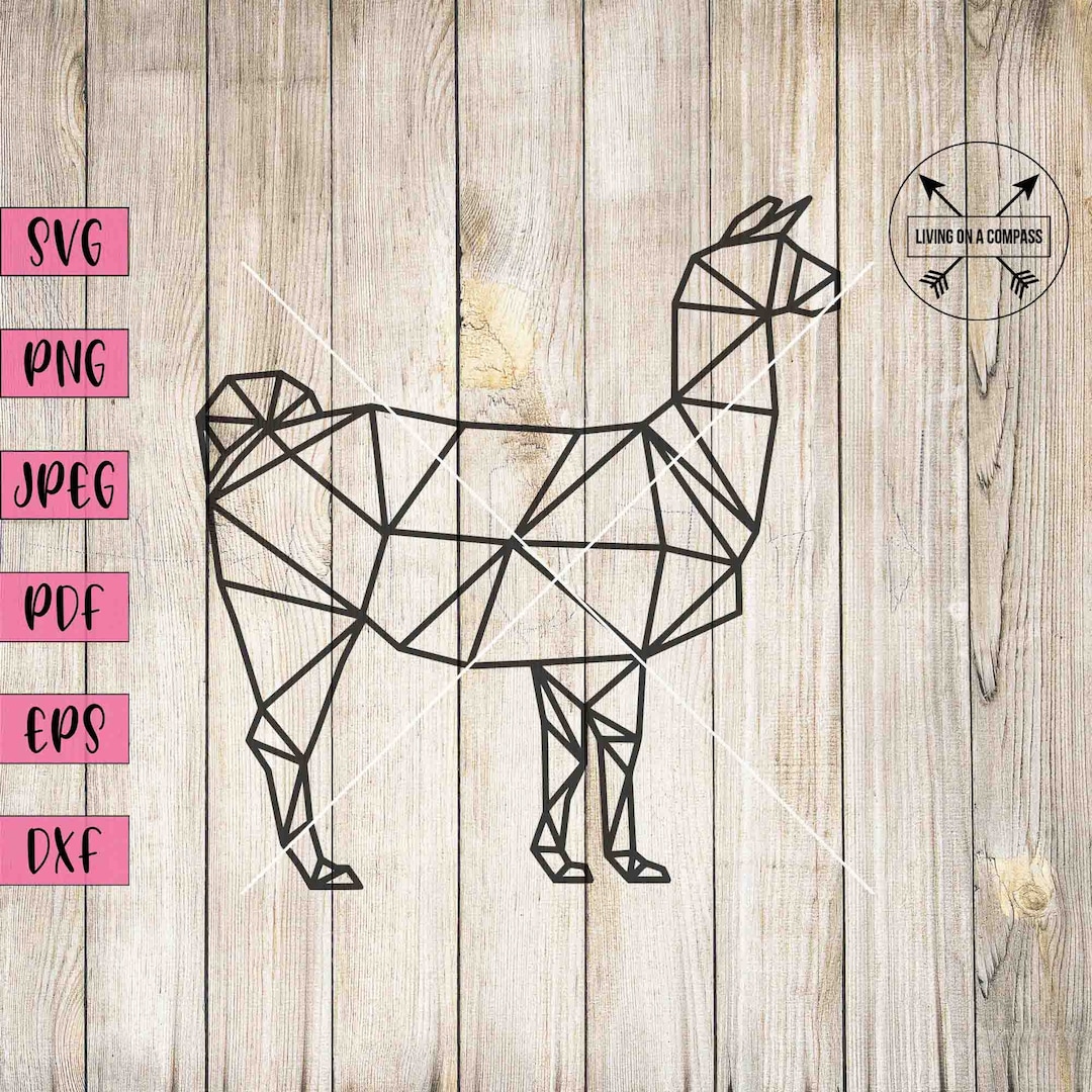 Llama Svg, Llama Digital Download, Llama Vector, Alpaca Illustration ...