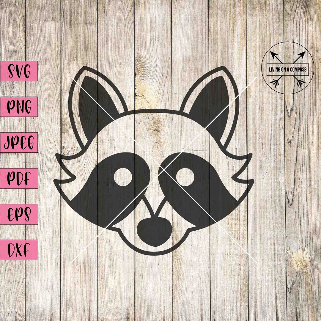 Raccoon Svg, Raccoon Clipart, Raccoon Art Print, Raccoon Png, Animal ...