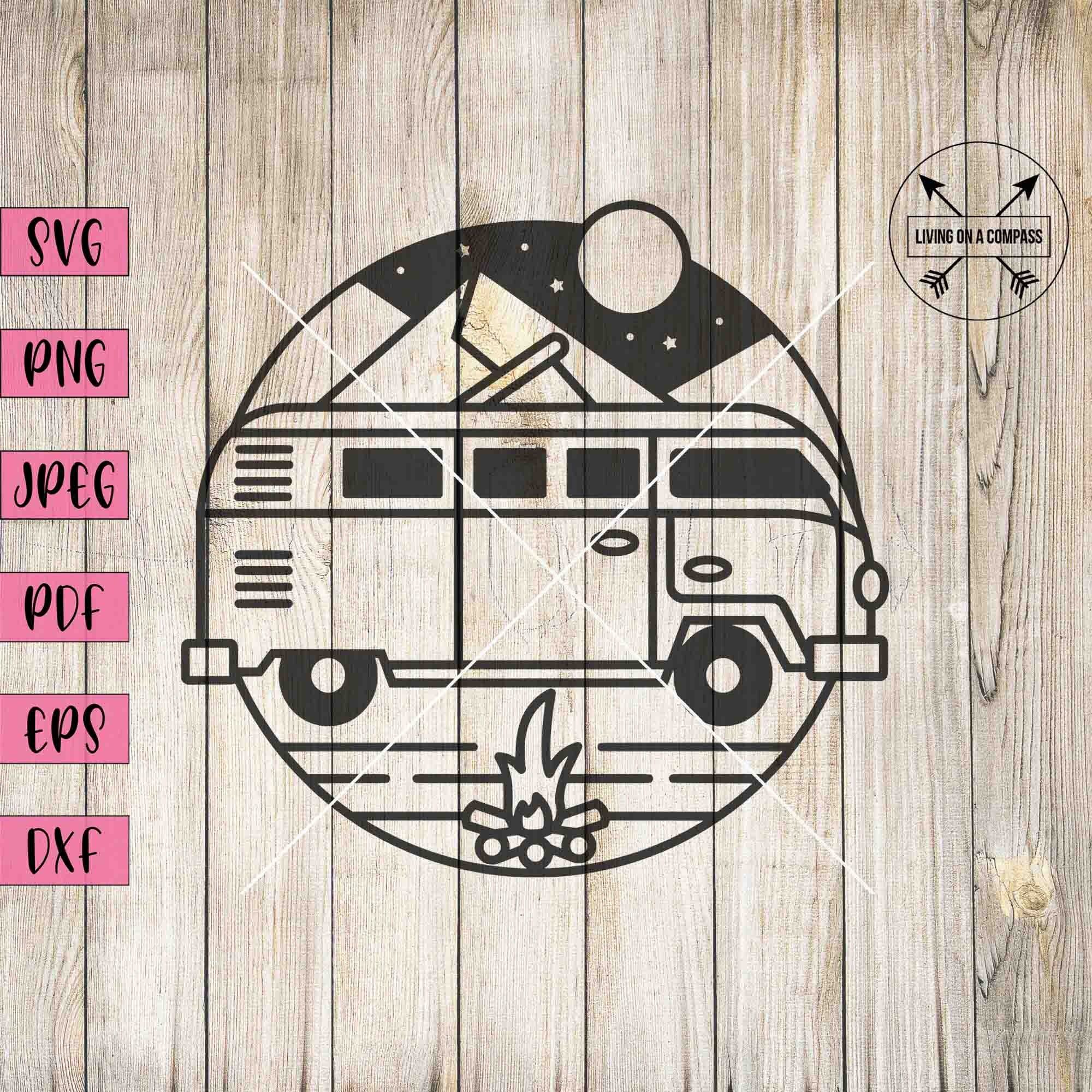 Van Svg Van Png Camper Decor Camper Svg Travel Stickers - Etsy
