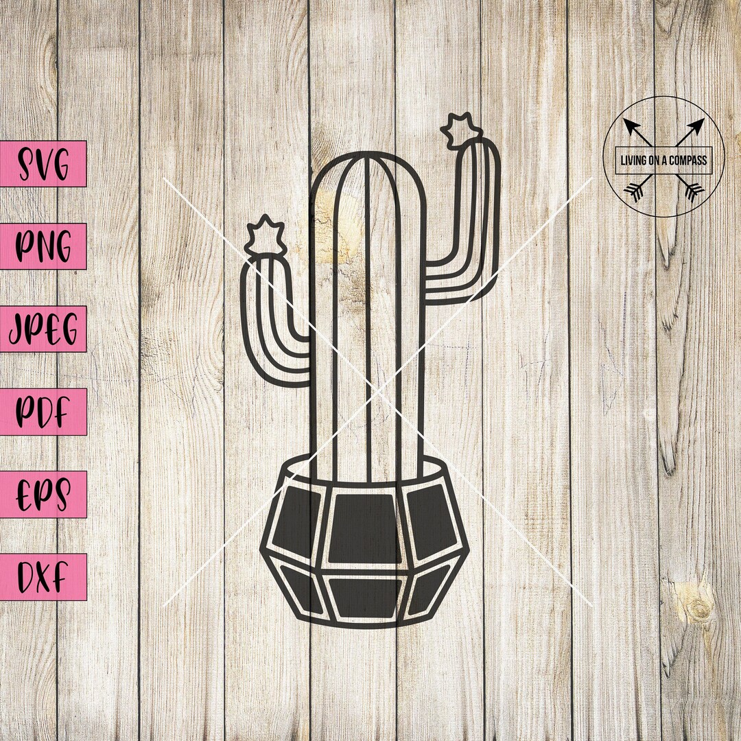Cactus Svg, Cute Cactus Svg, Cute Cactus Clip Art, Cactus Clipart ...