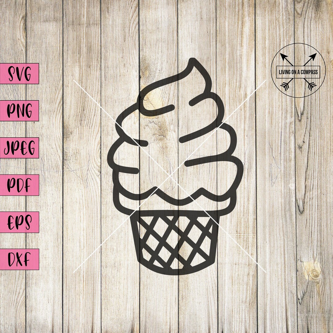 Helado svg cono de helado svg clipart de helado cono de - Etsy España