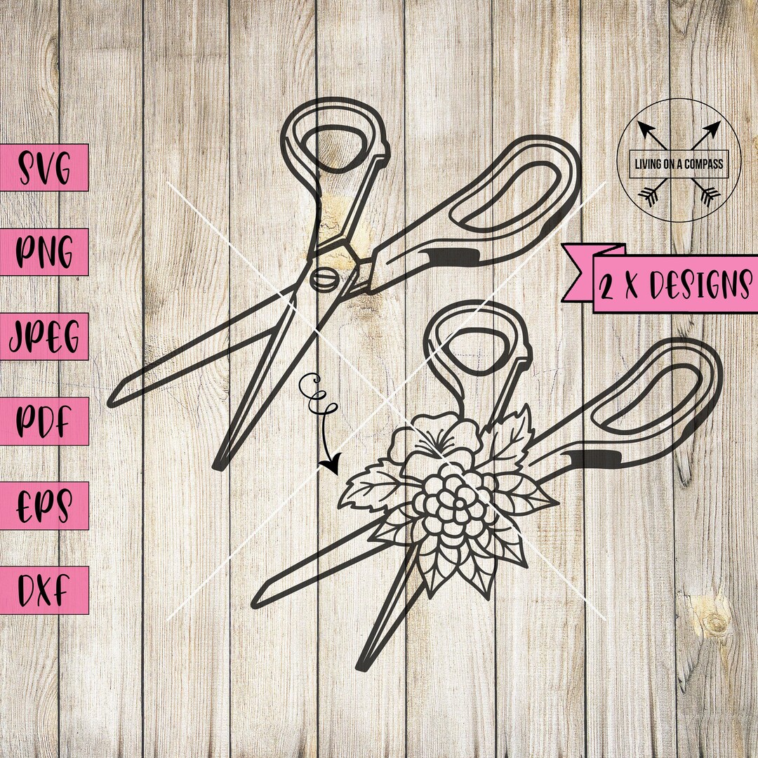 Floral Scissors Svg, Classroom Decorations, Teacher Classroom Decor ...