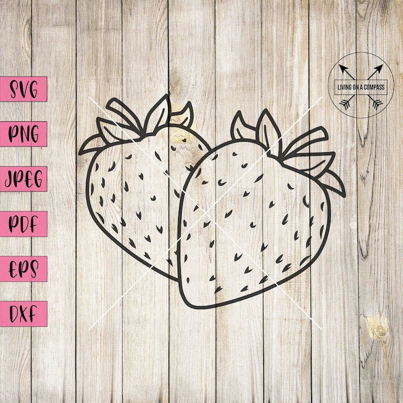 Strawberry Svg Fruit Svg Fruit Clipart Fruit Wall Art - Etsy