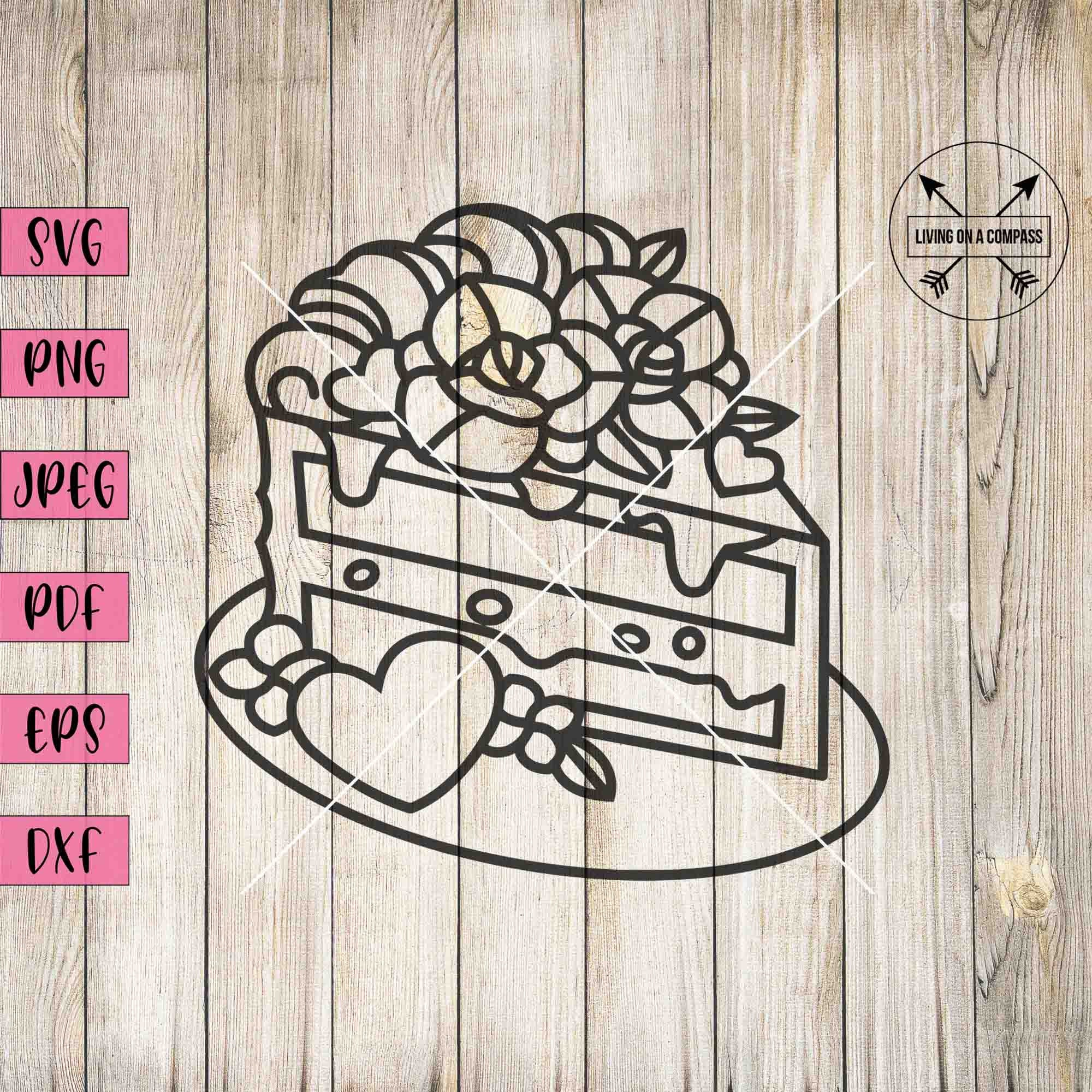 Cake Svg, Dessert Art, Clipart Dessert, Food Svg, Food Art Print, Food ...