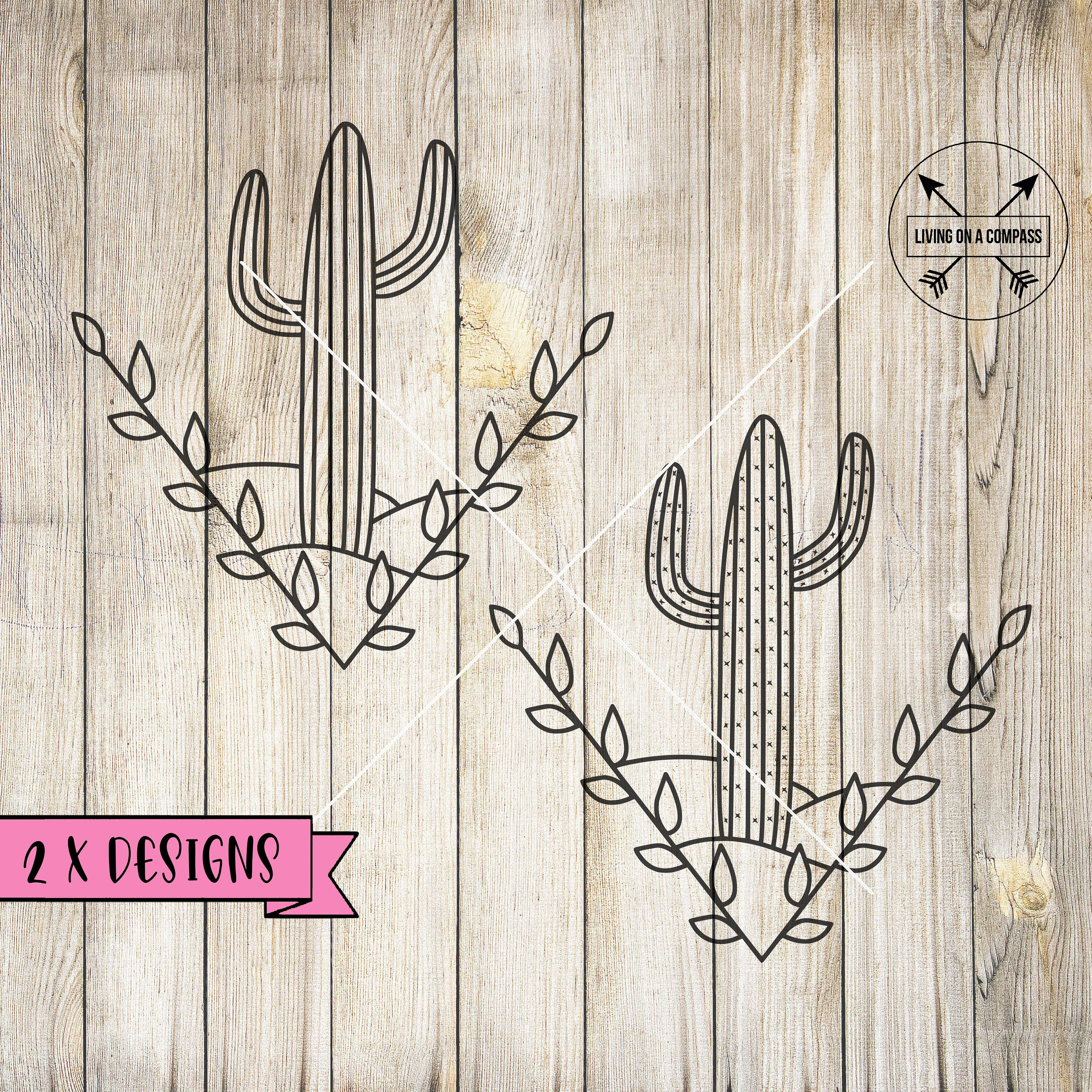 Cactus Svg, Cactus Clipart, Succulent Svg, Cactus Vector, Cactus Plant ...