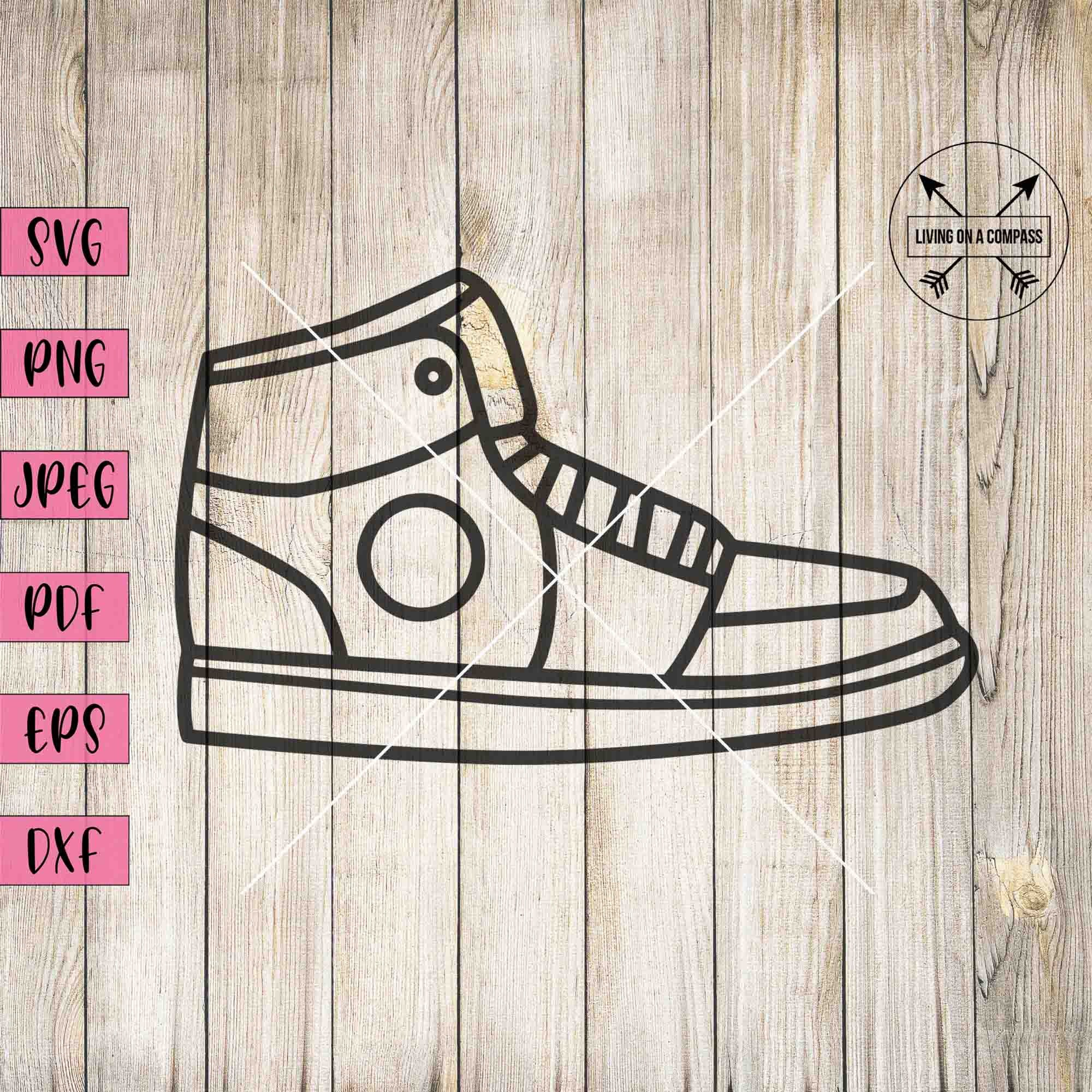 Sneaker Svg, Sneaker Png, Sneaker Vector, Shoe Svg, Shoe Clipart, Shoe ...