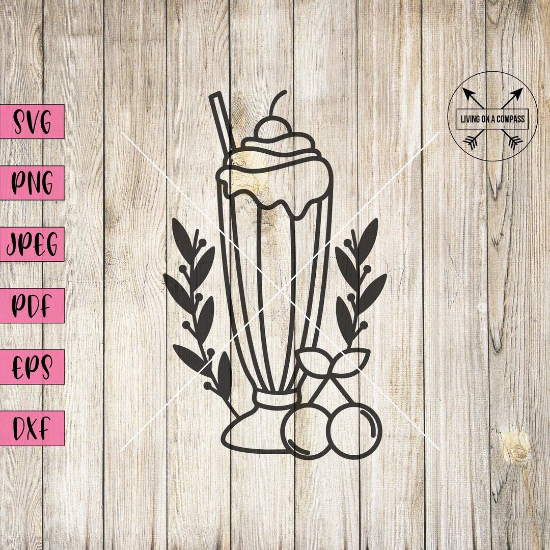 Ice Cream Sundae Svg Cafe Decor Cafe Sign Clip Art Fruits - Etsy