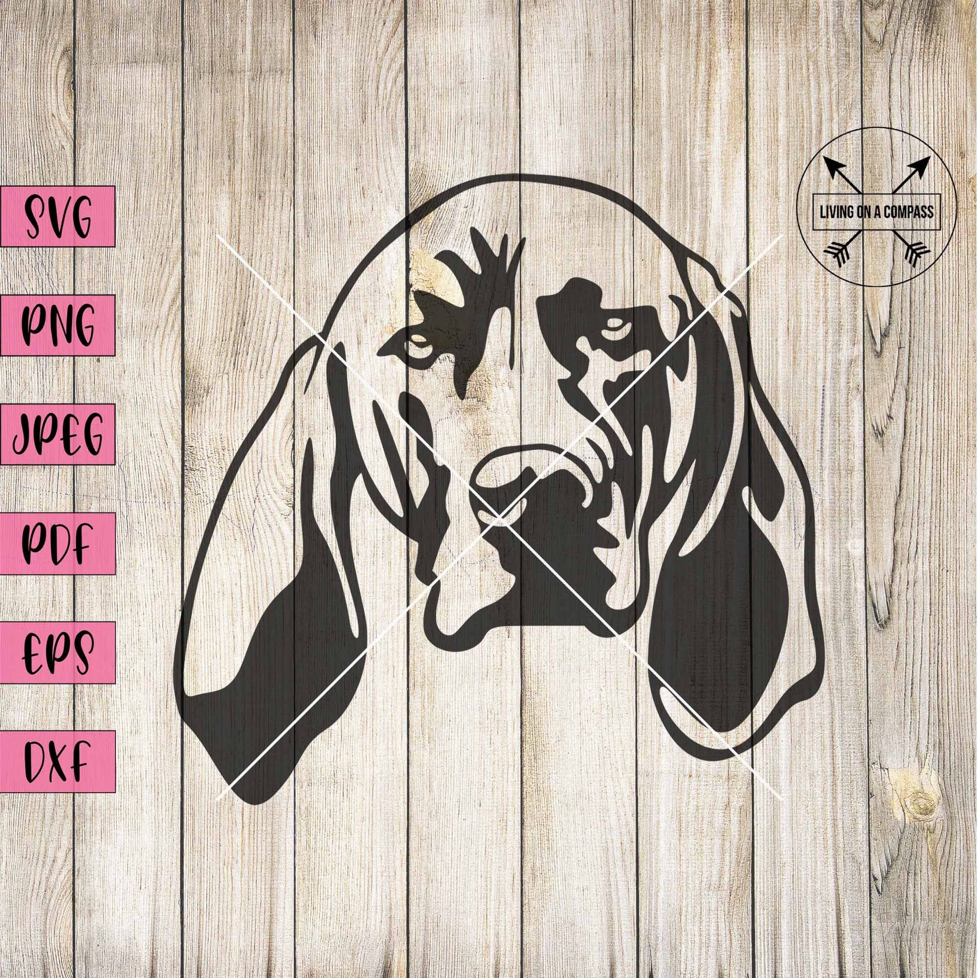 Redbone Coonhound Svg, Dog Svg, Dog Svg Files, Black and Tan Coonhound ...
