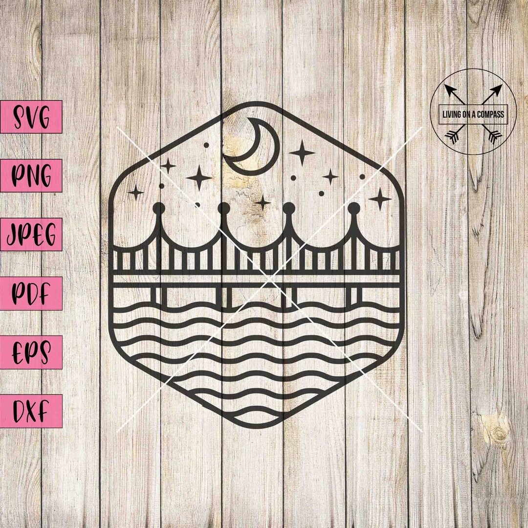 Bridge Svg, Bridge Print, Bridge Cut File, Bridge Png, Bridge ...