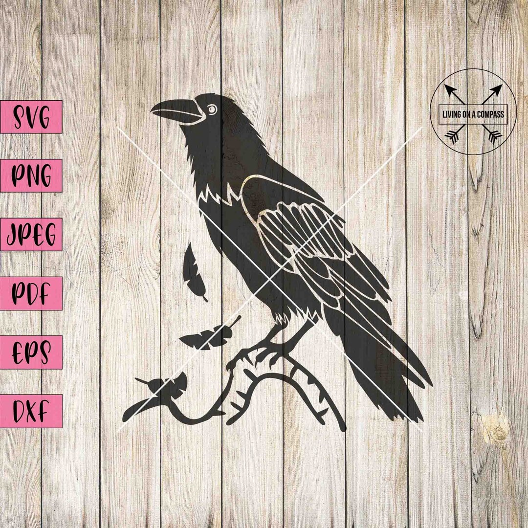 Crow Svg, Crow Png, Crow Stickers, Crow Print, Crow Shirt, Crow Design ...