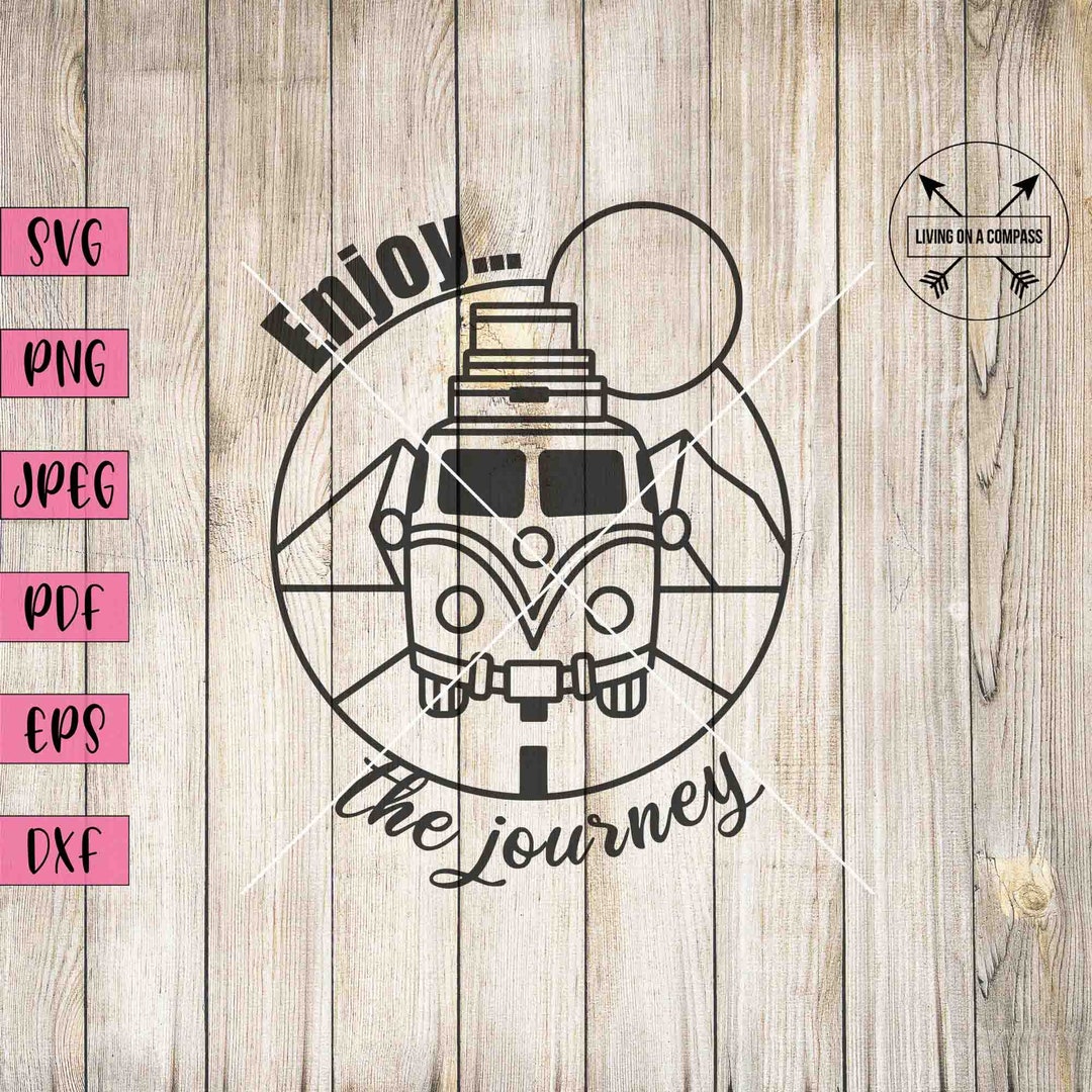 Enjoy the Journey Svg, Travel Svg, Travel Word Art, Travel Clipart ...