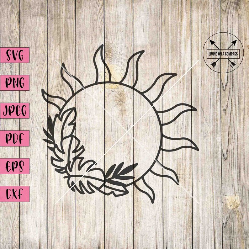 Sun Svg, Sun Png, Summer Clipart, Sun Cut File, Tropical Sun, Summer ...