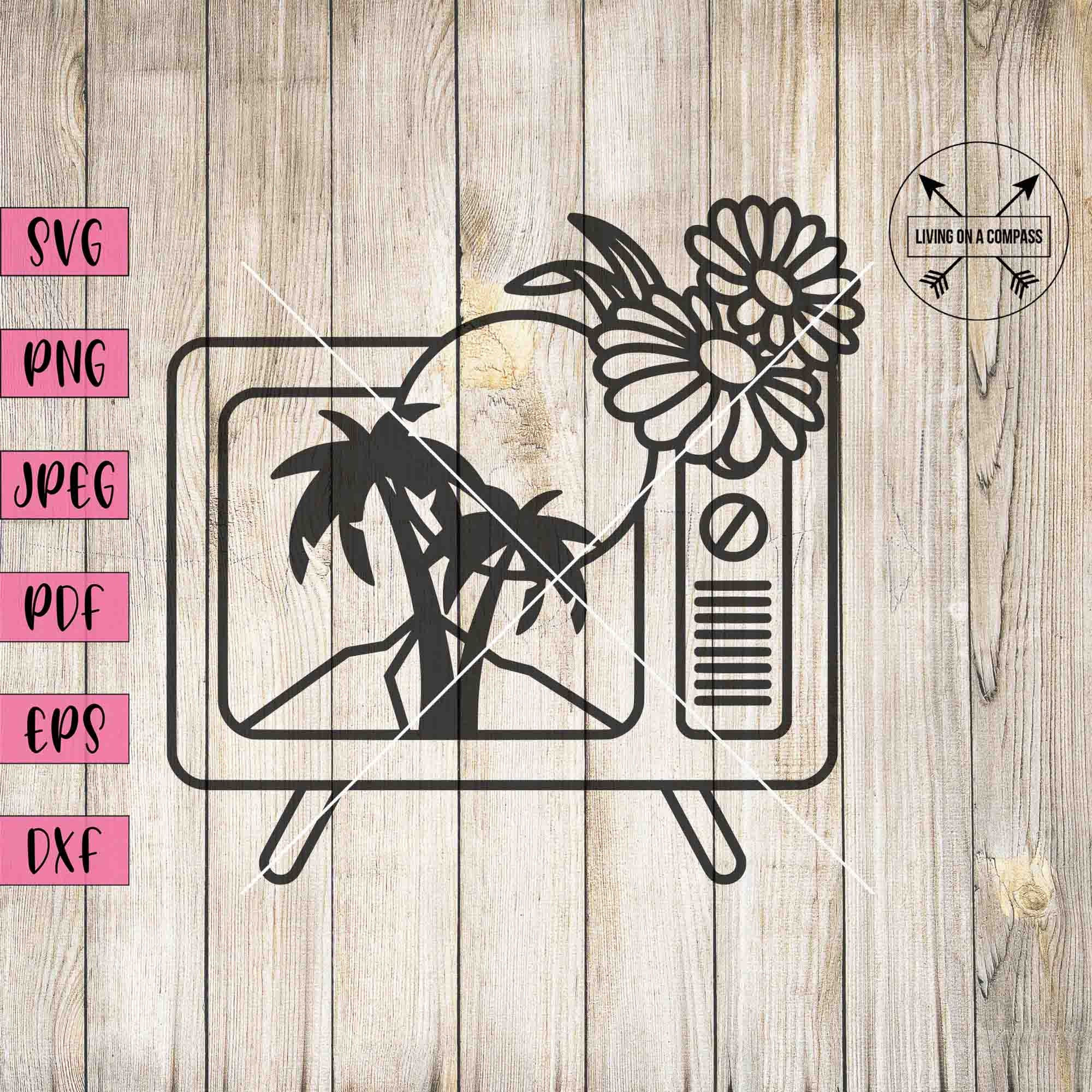 TV Svg, Vintage Tv Svg, Television Clipart, Retro Tv Png, Television ...