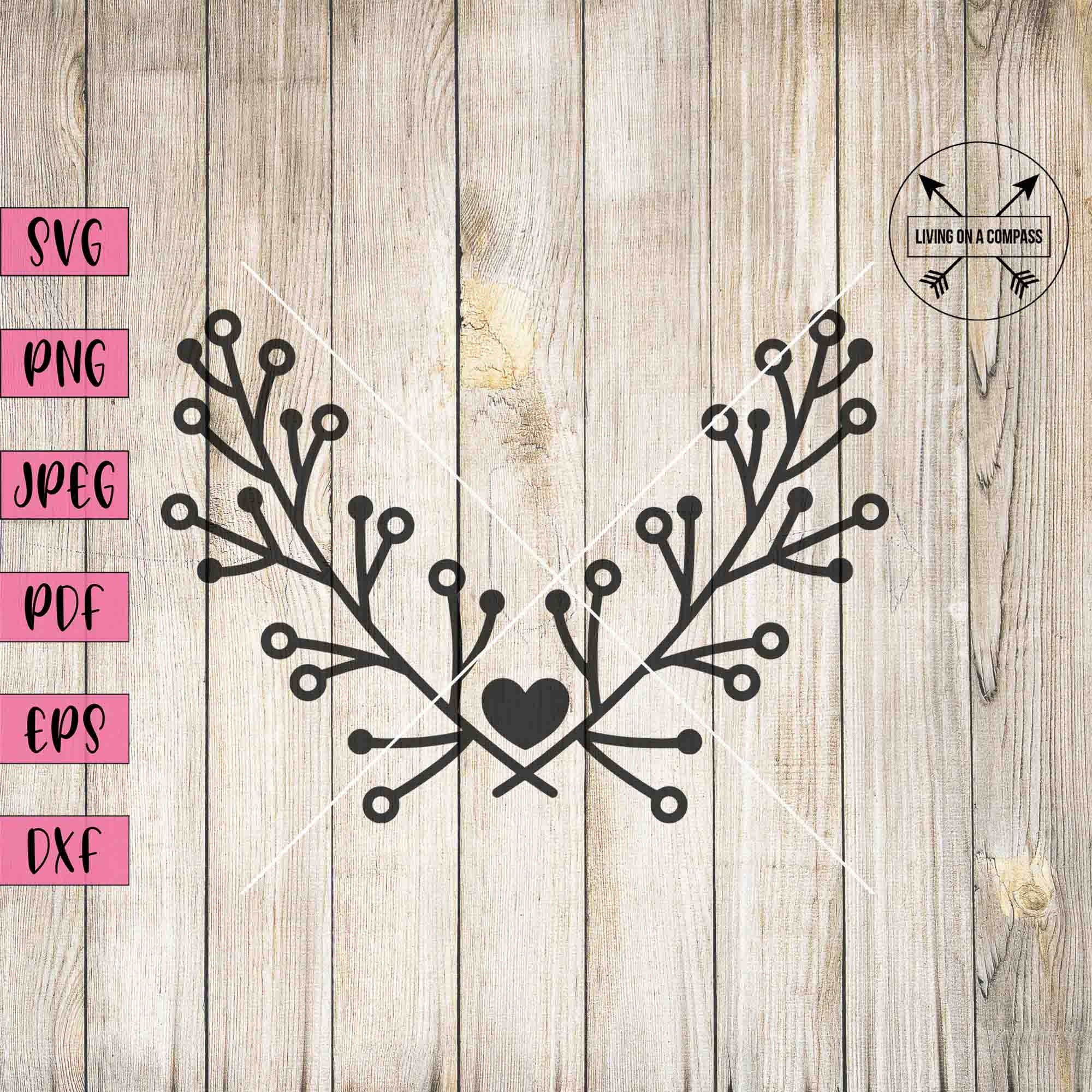 Heart Border Svg, Floral Border Clipart, Floral Heart Clipart, Floral ...