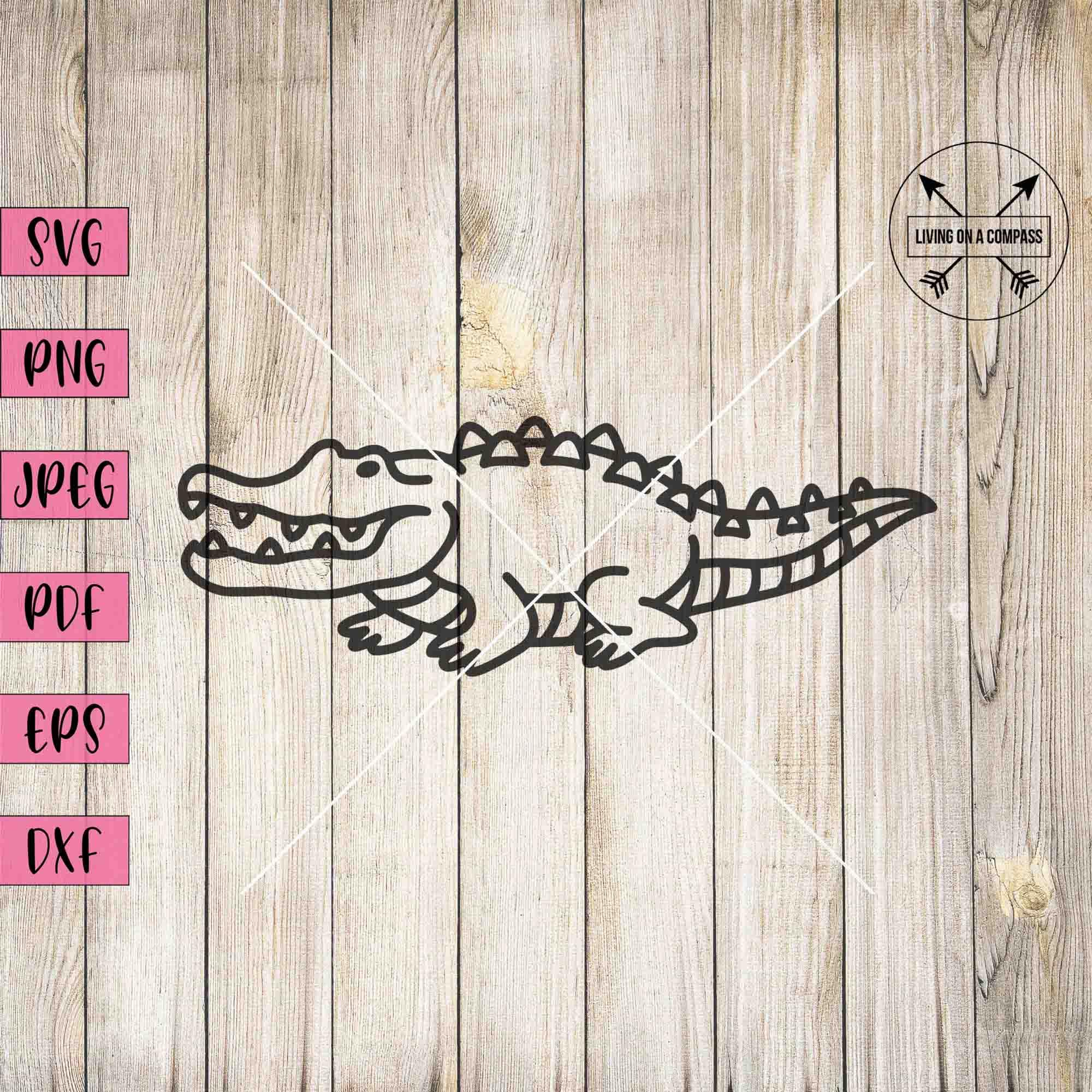Alligator Svg Alligator Png Alligator Clip Art Crocodile - Etsy