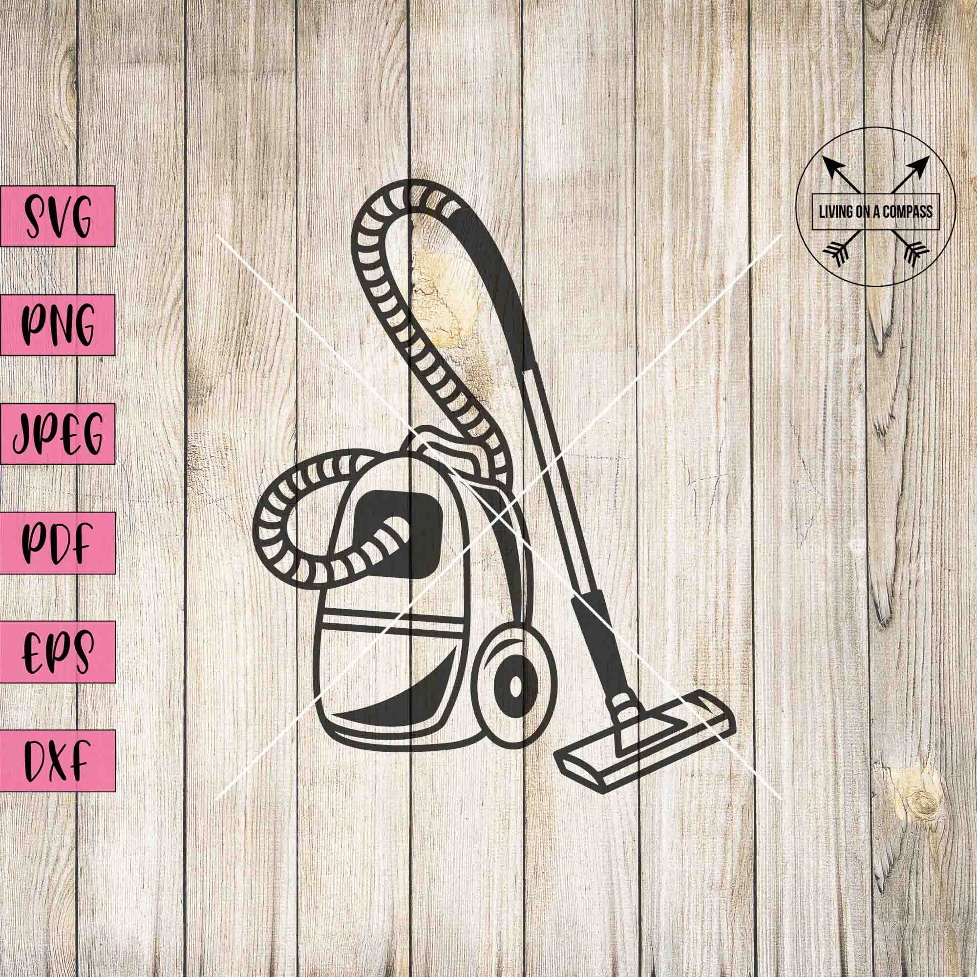 Vacuum Svg, Vacuum Clipart, Cleaning Svg, Spring Cleaning Clipart ...