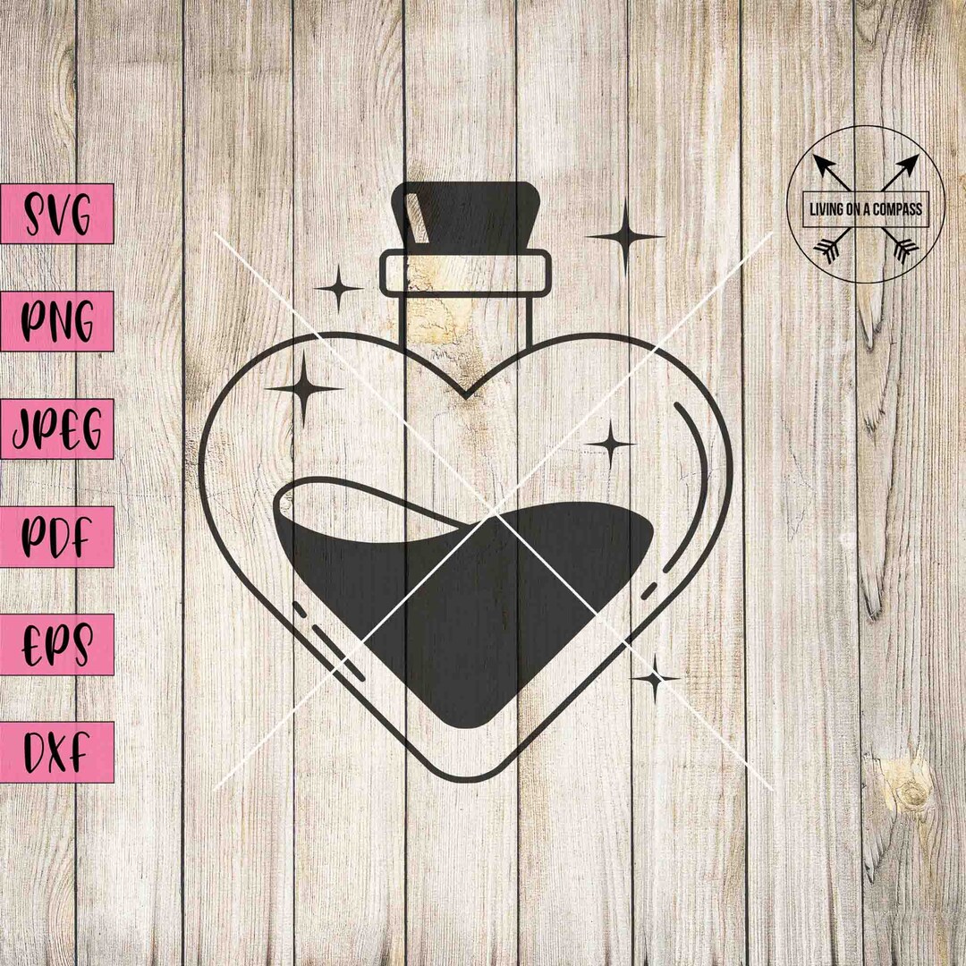 Love Potion Svg, Potion Svg, Heart Clipart, Potion Clip Art, Magic ...
